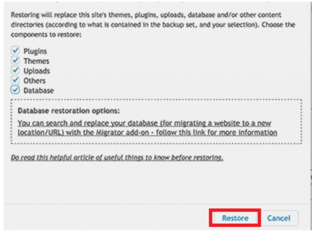 Backup Restore Wordpress Site With Updraftplus Wp Stairs