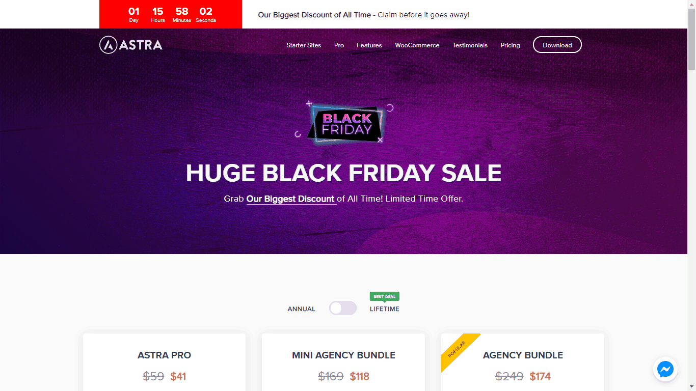 Black Friday Cyber Monday Deals for WordPress